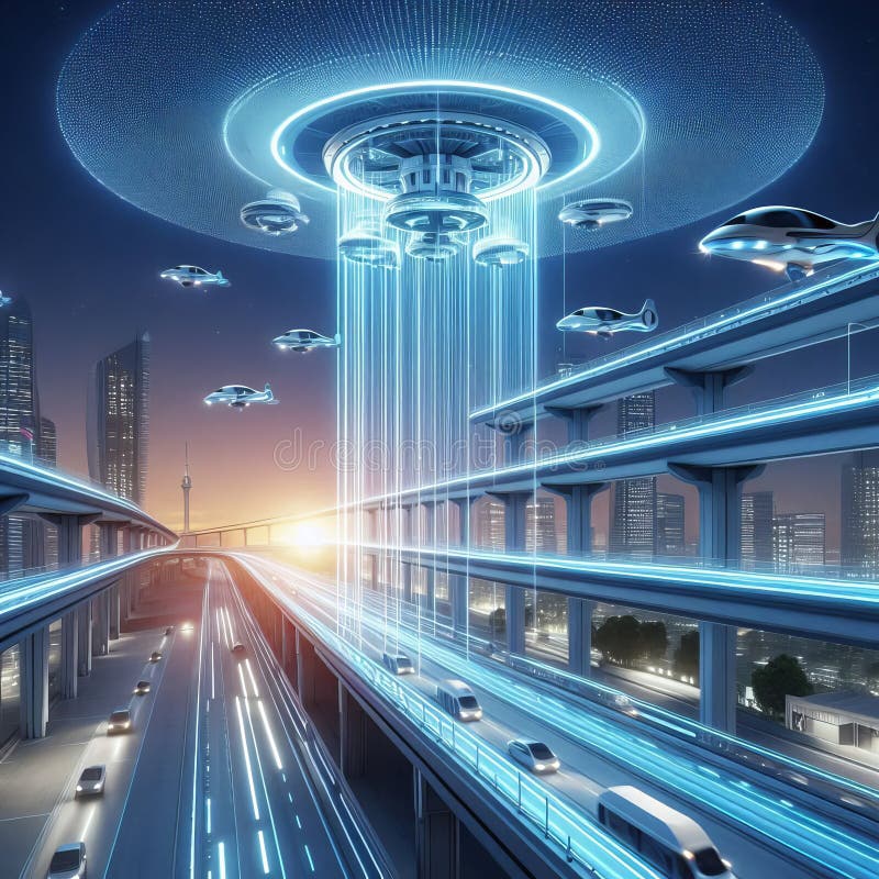 Transport Systems Using Light Fields To Guide and Propel Transpo Stock ...