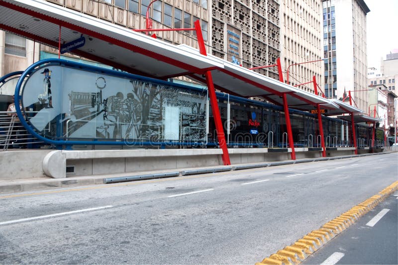 Transport SystemThe Rea Vaya Bus Editorial Stock Image - Image of ...