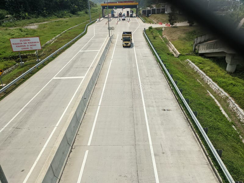 Transportation Activities at the Trans Java Toll Editorial Stock Image ...
