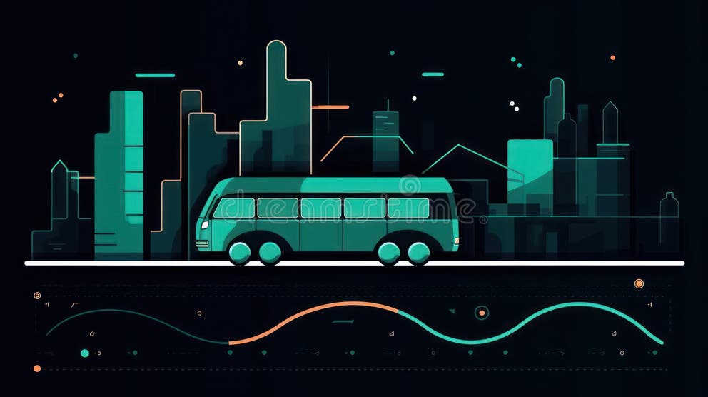A Transportation Analytics Icon Representing the Use of Data Analysis ...