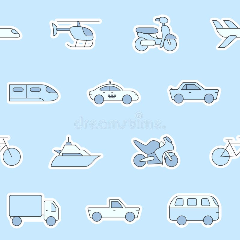 Transportation Background 01-05 Stock Vector - Illustration of boat ...