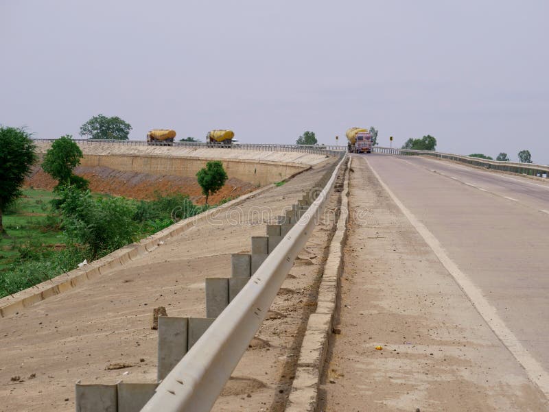 Transportation Bridge Construction Side Frame Shot Stock Photo - Image ...