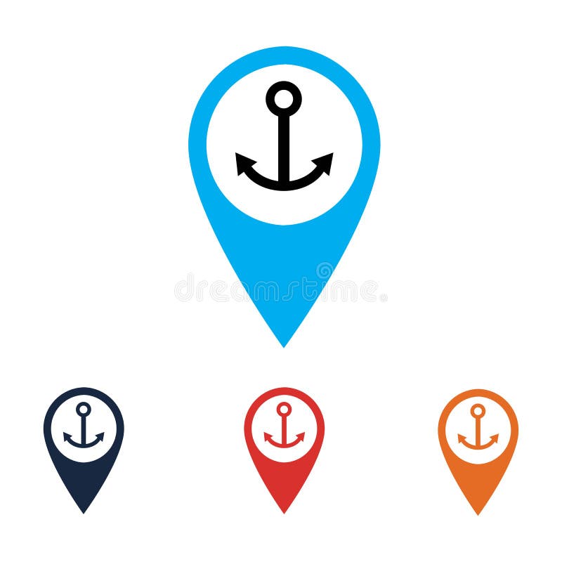 Transportation Button in Map Stock Vector - Illustration of icon ...