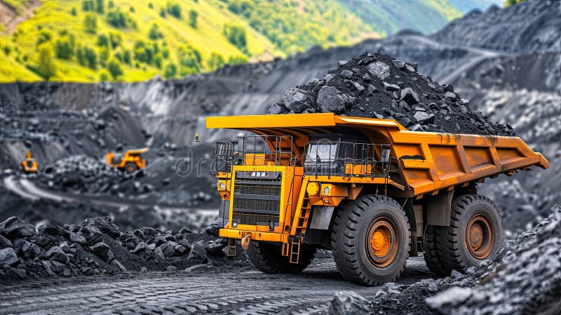 Transportation of Coal in a Huge Dump Truck. the Concept of Developing ...