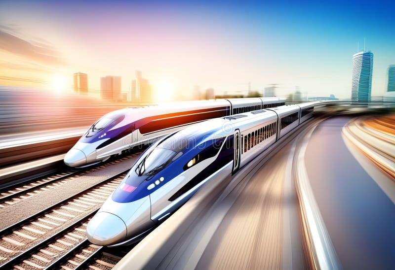 Transportation Concept : High Speed Train for Business Transportation ...