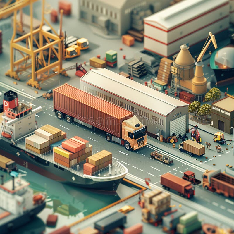 Transportation and the Concept of Logistics Transportation. Trucks ...