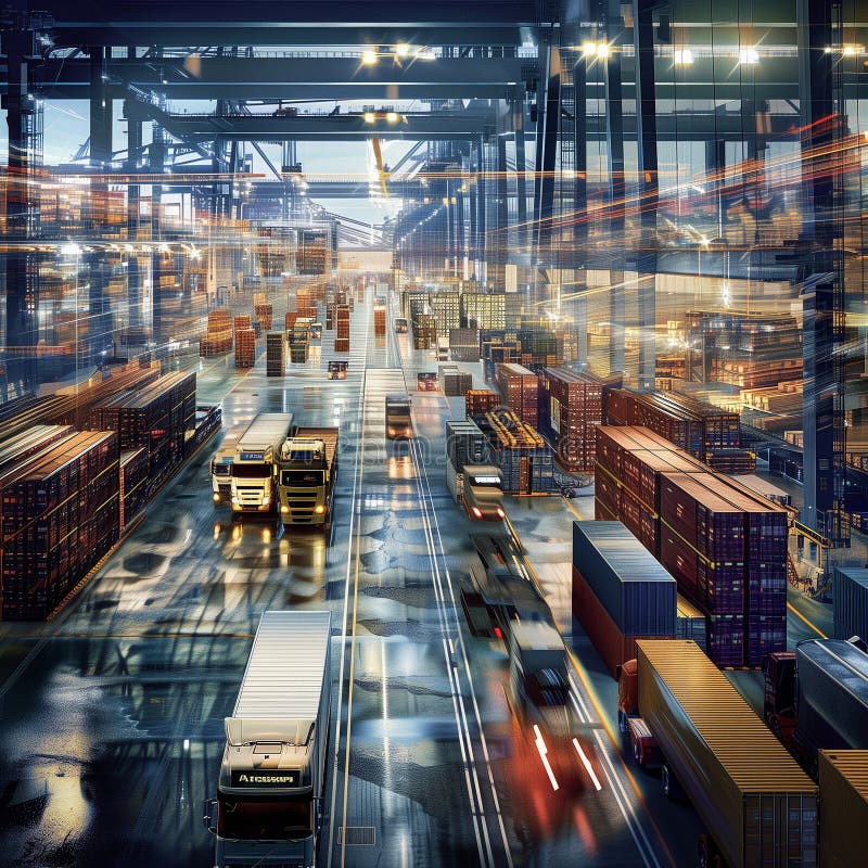 Transportation and the Concept of Logistics Transportation. Trucks ...