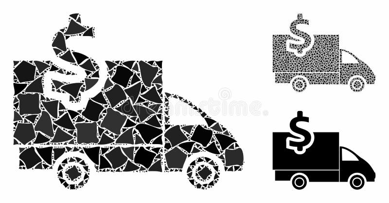 Transportation Costs Composition Icon of Abrupt Parts Stock Vector ...