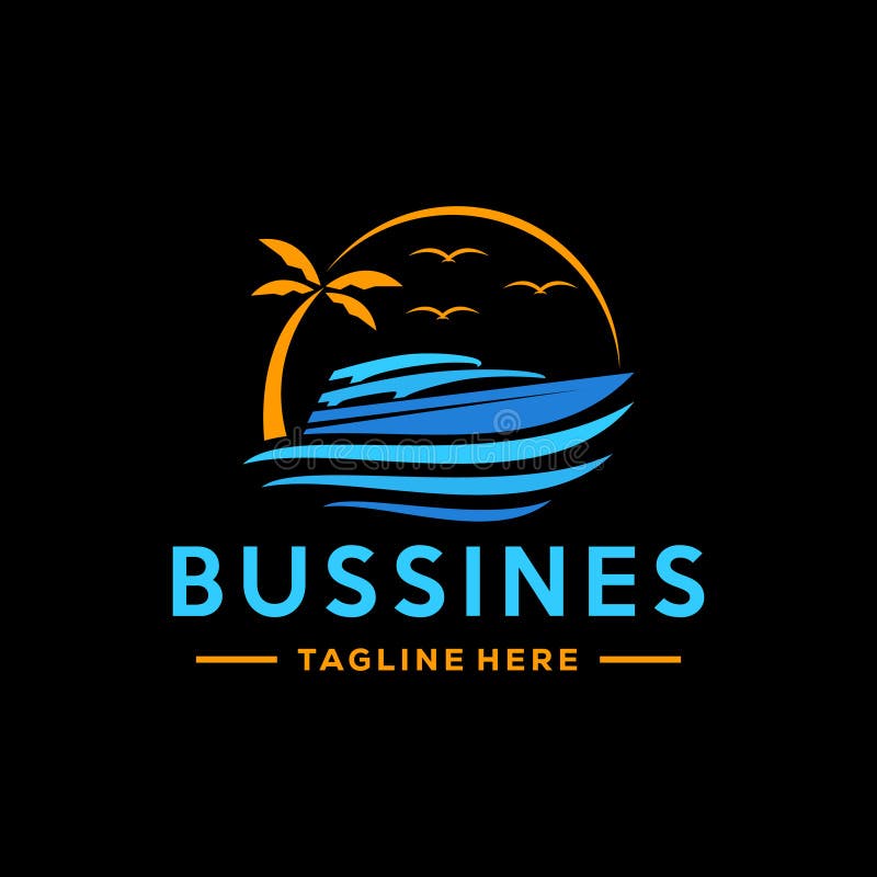 Transportation Cruise Ship Transportation Logo Rental Business Vector ...