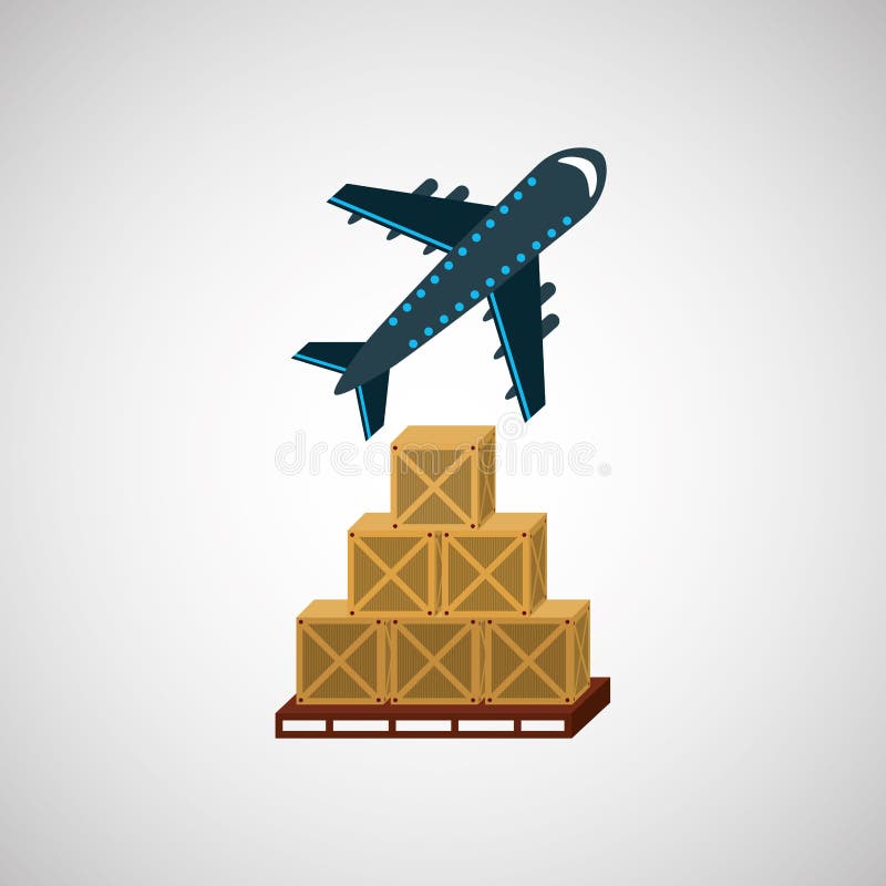 Transportation Delivery Package Stock Illustration - Illustration of ...