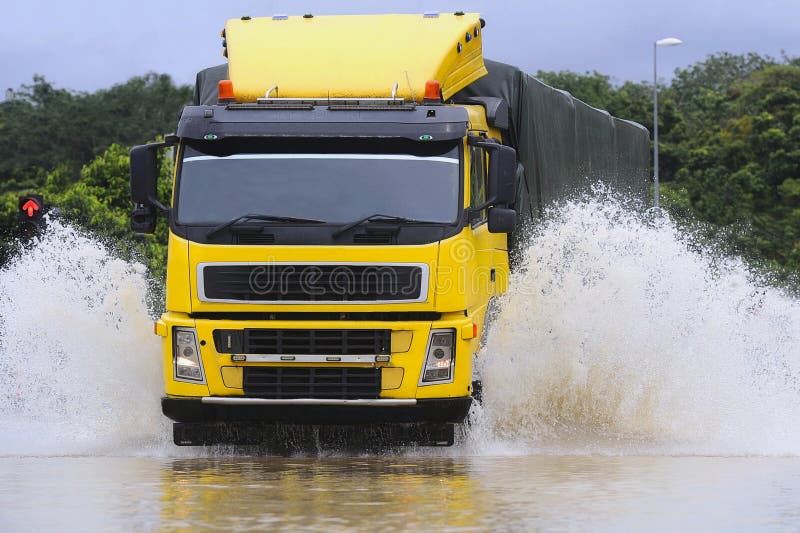 Transportation and Disaster Stock Image - Image of rain, equipment ...