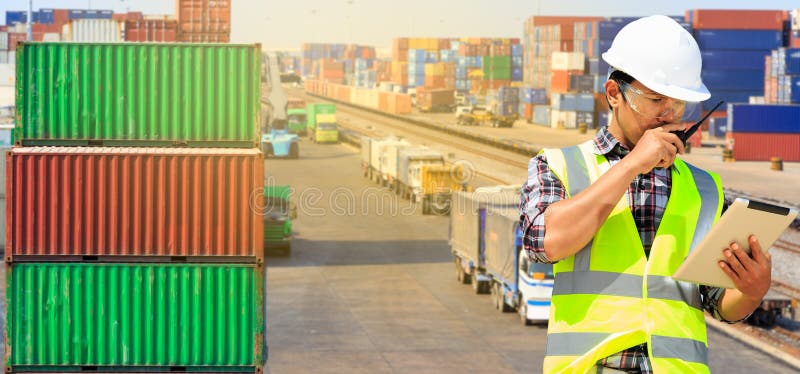 Transportation Engineer Container Stock Photo - Image of engineer ...