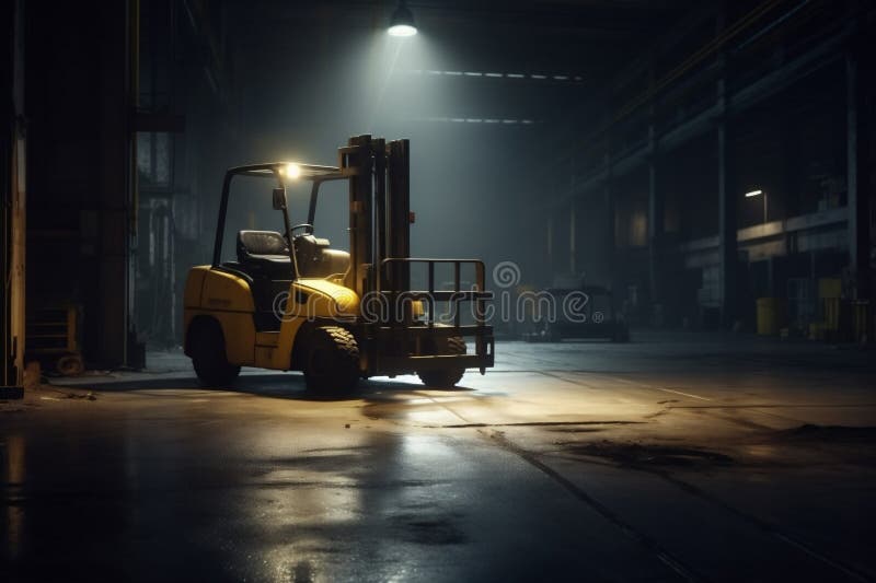 Storage Warehouse Vehicle Box Distribution Forklift Transportation ...