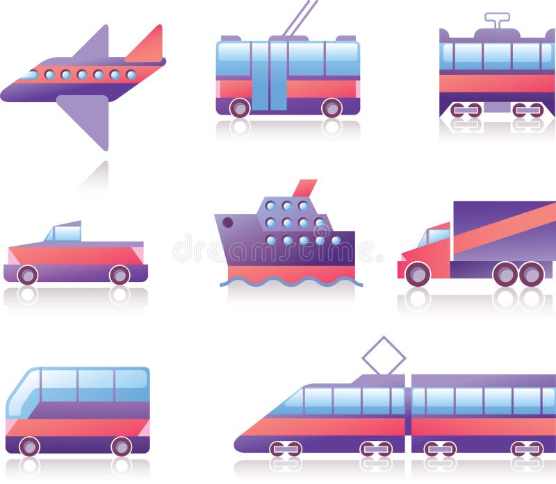Shipping, Transportation Logo or Label. Cargo Transport, Delivery Set ...