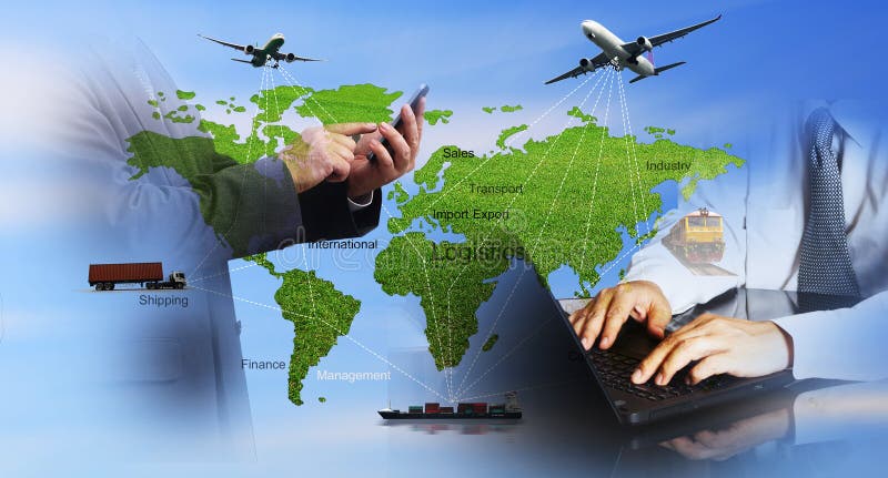 Transportation, Import-export and Logistics Concept, Stock Illustration ...
