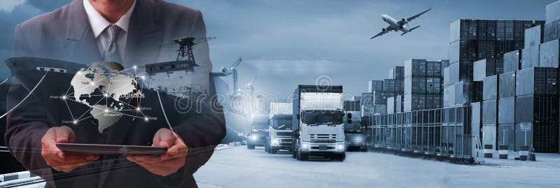 Transportation, Import-export and Technology for Work Stock Photo ...