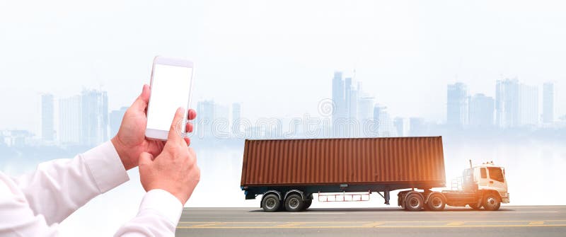 Transportation, Import-export and Technology for Work Stock Image ...