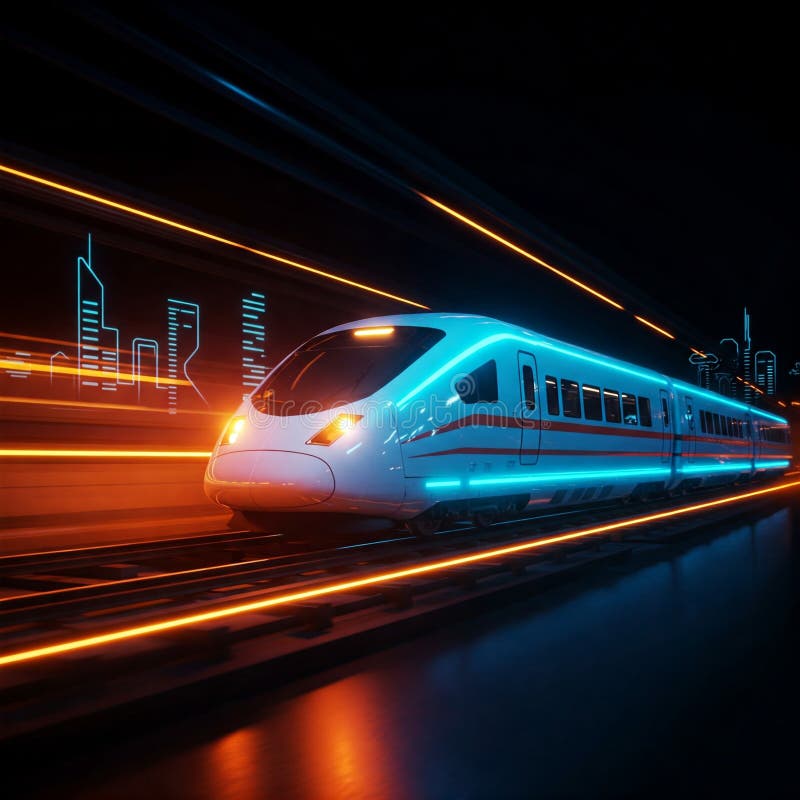 Bullet Train a Transportation Industry Symbol - AI Generated Stock ...