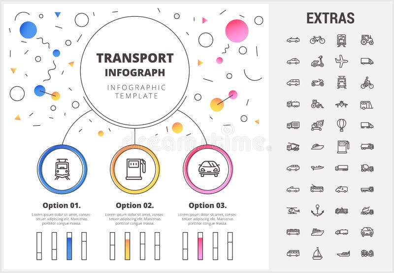 Transportation Infographic Template and Elements. Stock Vector ...