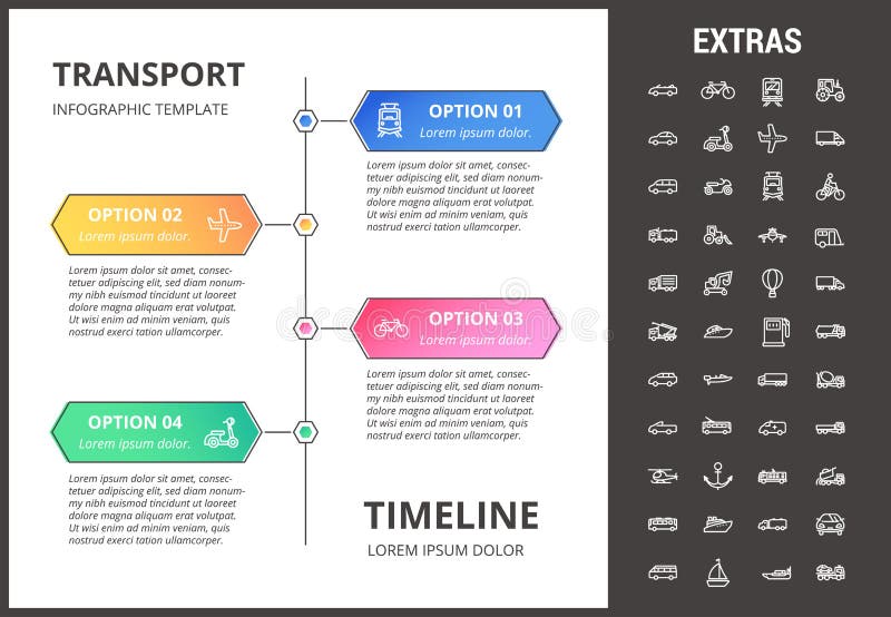 Transportation Infographic Template and Elements. Stock Vector ...