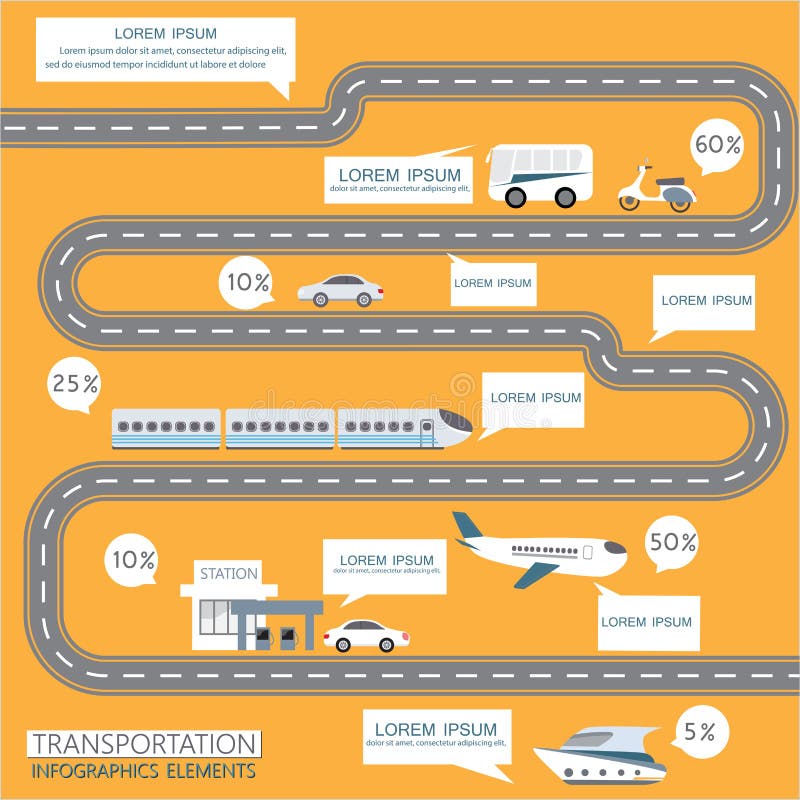 Travel Infographic Chart stock vector. Illustration of demographic ...