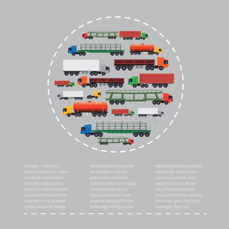 Transportation Layout Template Stock Vector - Illustration of delivery ...