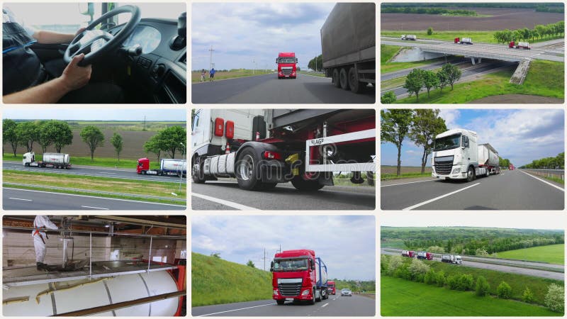 Transportation of Liquids Multiscreen. Logistics Multiscreen ...