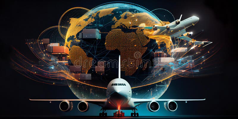 Transportation and Logistic Network Distribution Ai Digital Future ...