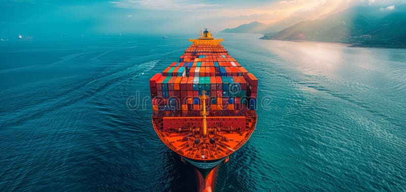 Transportation and Logistic Network Distribution Growth. Container ...