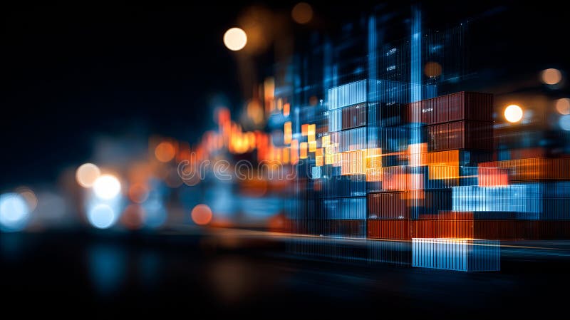 Transportation Logistics, Supply Chain Optimization Charts, Shipping Route Visualization, Cargo ...