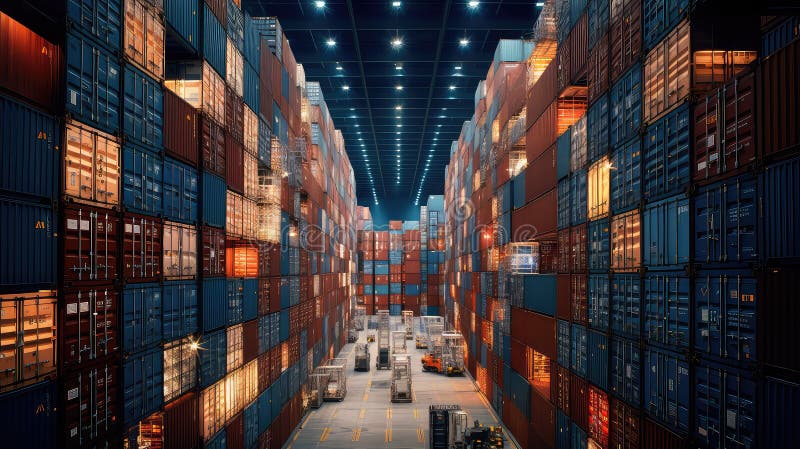 Transportation Merchandise Ship Cargo Stock Illustration - Illustration ...