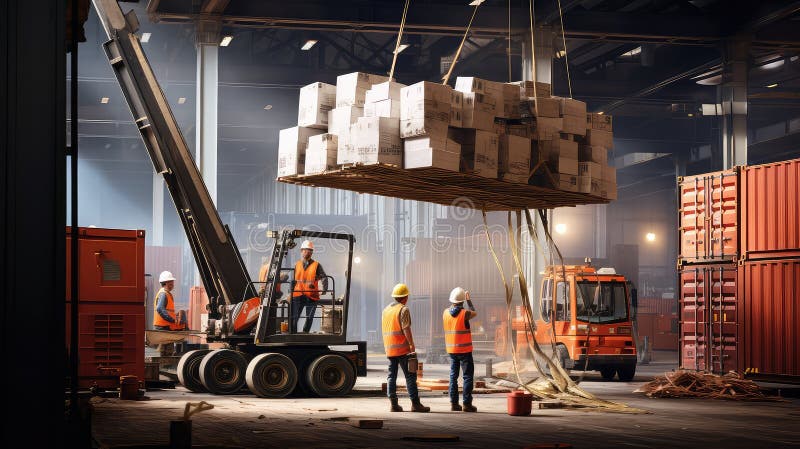 Transportation Merchandise Ship Cargo Stock Illustration - Illustration ...