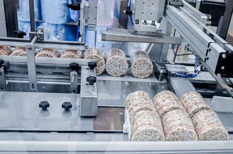 Transportation from One Process To Another on Food Production Line ...