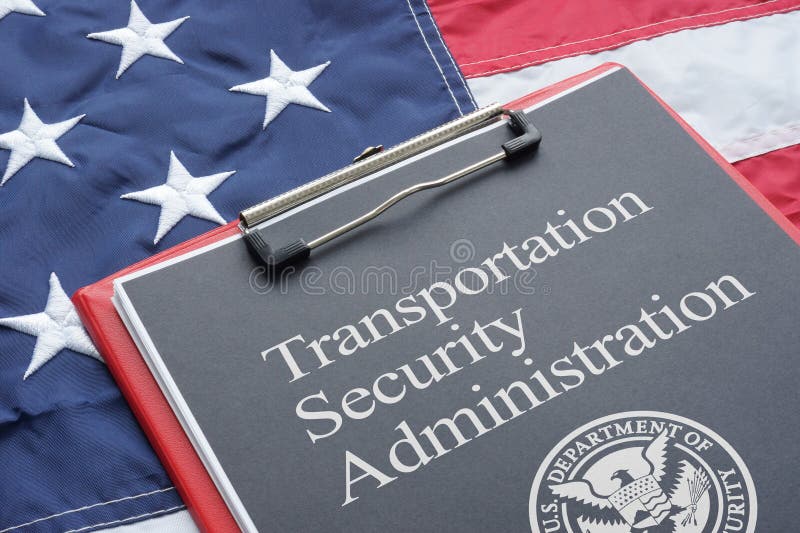 Transportation Security Administration TSA in USA is Shown Using the Text Stock Photo - Image of ...