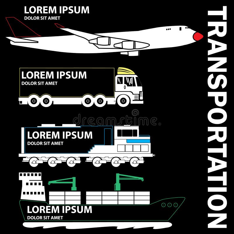 Transportation Sign for Add Tex Stock Vector - Illustration of ...