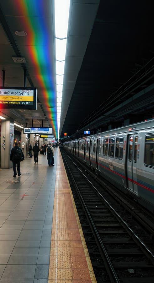 Station Multiple Parallel Dimensions Reality Travel Hub Stock ...