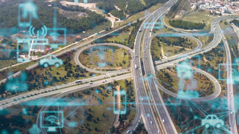 Transportation and Technology Concept. Intelligent Transport Systems ...