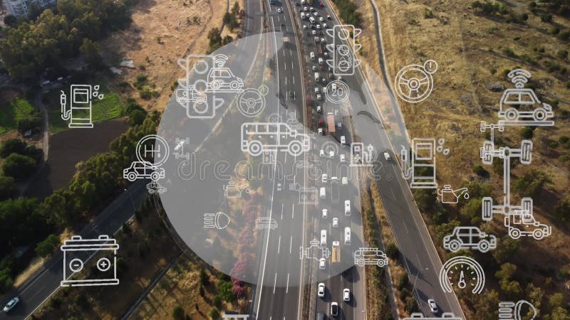 Transportation and Technology Concept. Intelligent Transport Systems ...