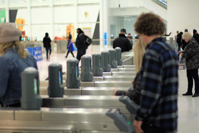 Transportation turnstile editorial stock image. Image of airplane ...