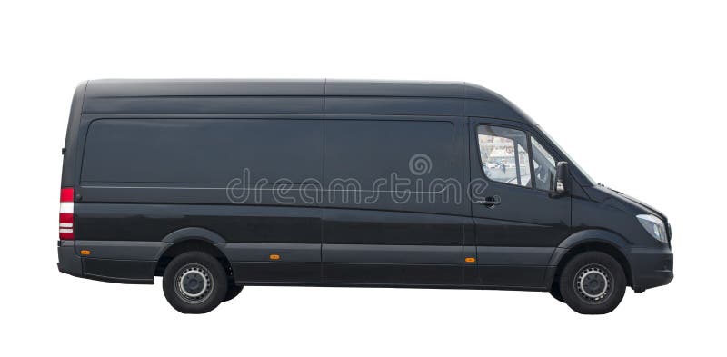 Transportation Van On The White Background Stock Image - Image of ...