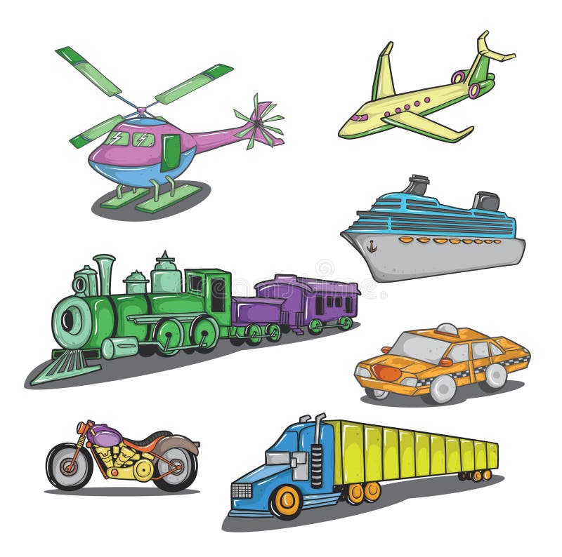 Transportations stock vector. Illustration of transport - 67817734 Transportations stock vector. Illustration of transport - 67817734