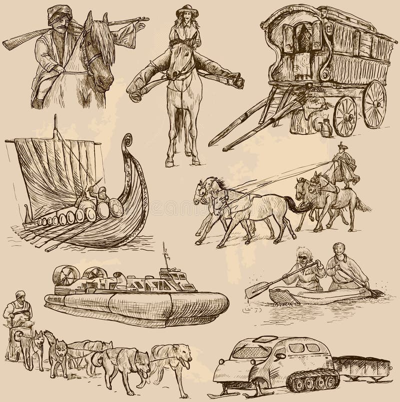 Transporte 6 ilustración del vector. Ilustración de medieval - 40586531