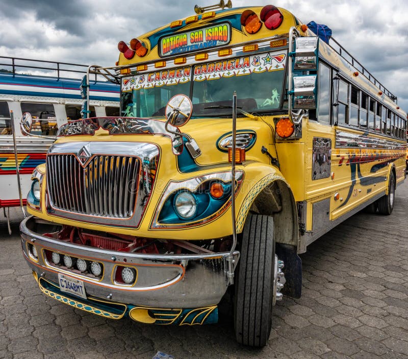 Transporte Público En Guatemala Imagen de archivo editorial - Imagen de ...