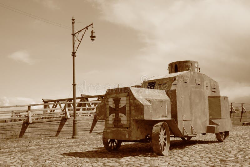 Transporte Retro WW1 Del Ejército Foto de archivo - Imagen de camino ...