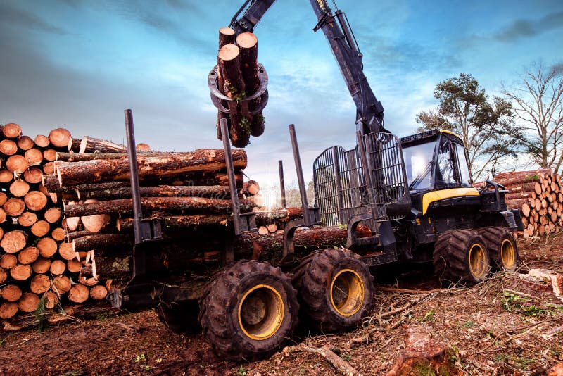 All-terrain Forestry Forwarder for Handling and Transporting Tree ...