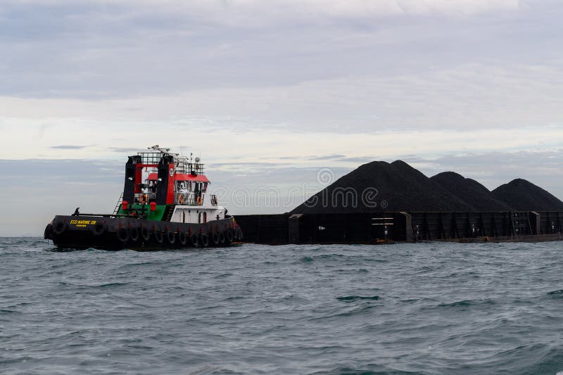 Transporting Coal into Large Ships in the Middle of the Sea Editorial ...