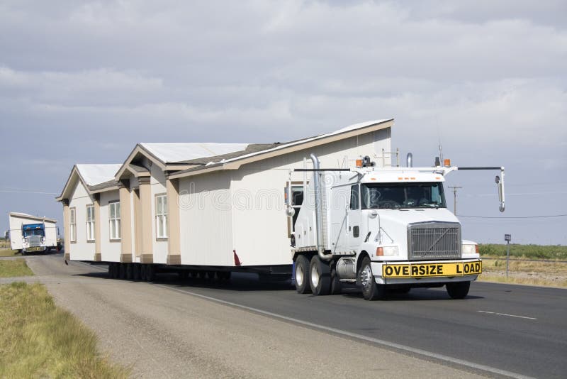 Transporting Portable Homes Stock Image - Image of business, mobile ...