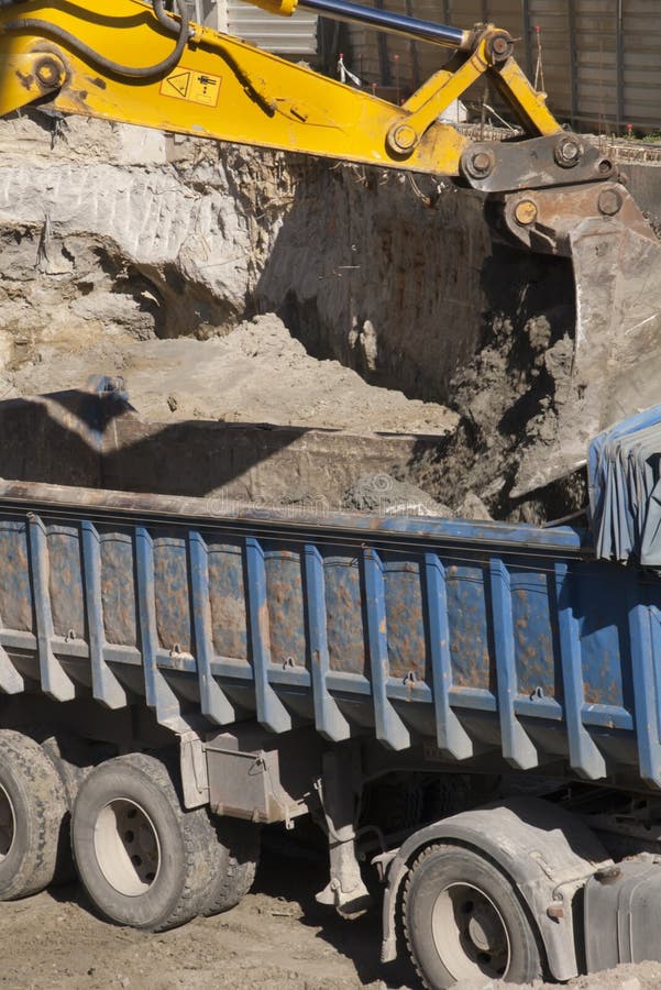 Transporting sand stock image. Image of site, working - 17062067