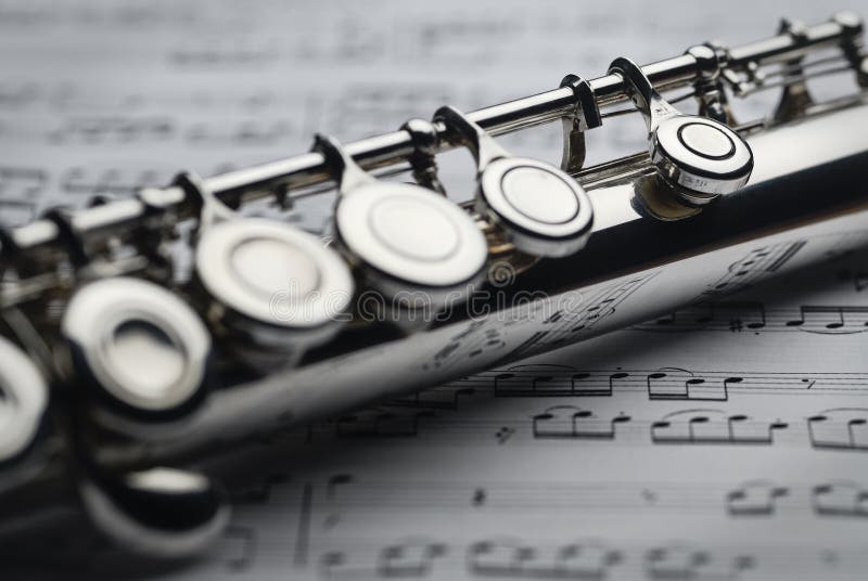 Transverse Flute stock image. Image of closeup, music - 23727465