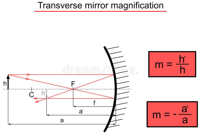 Transverse Mirror Magnification Stock Illustration - Illustration of ...